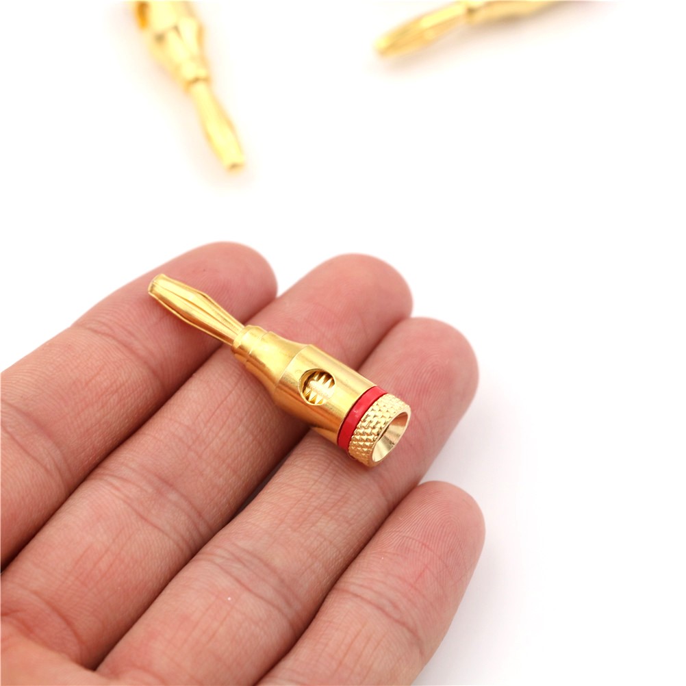 Banana plug screw terminal 4mm set
