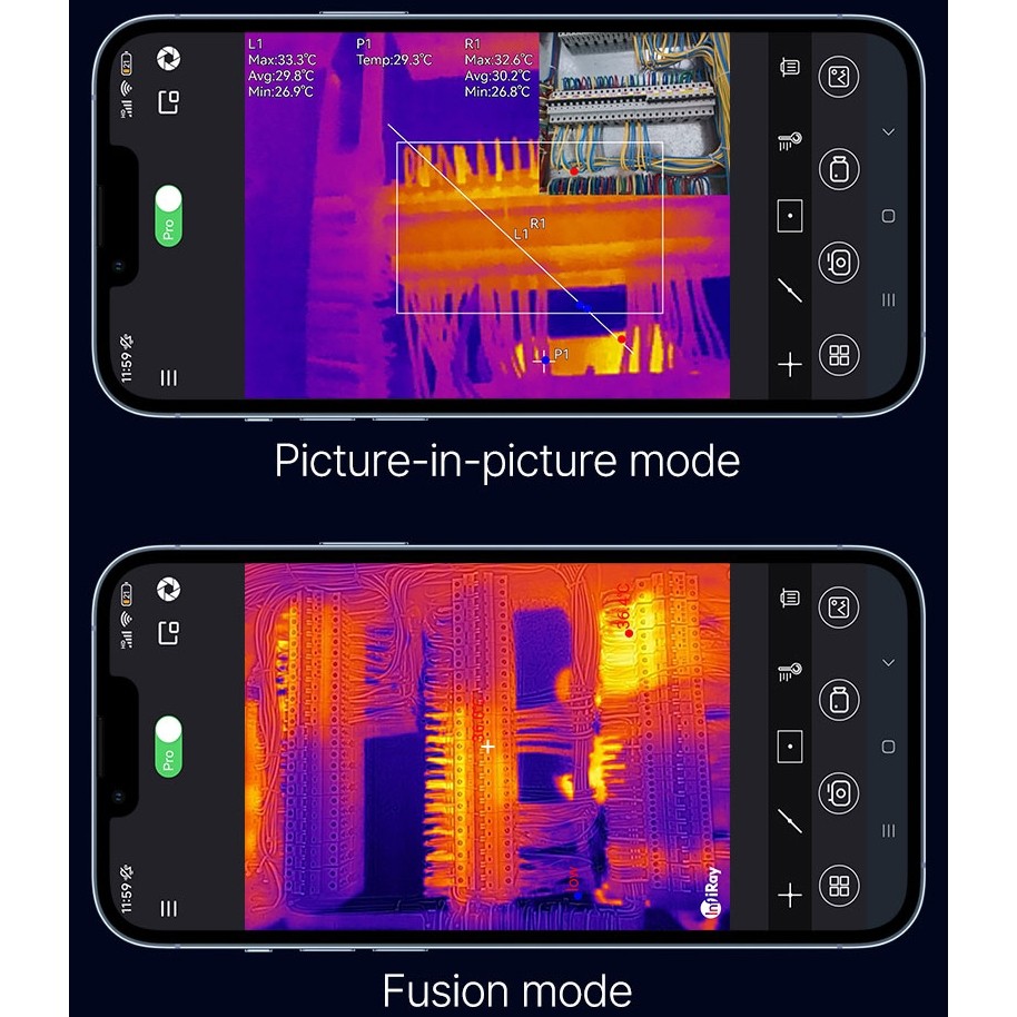 InfiRay P2 Pro thermal camera for Android