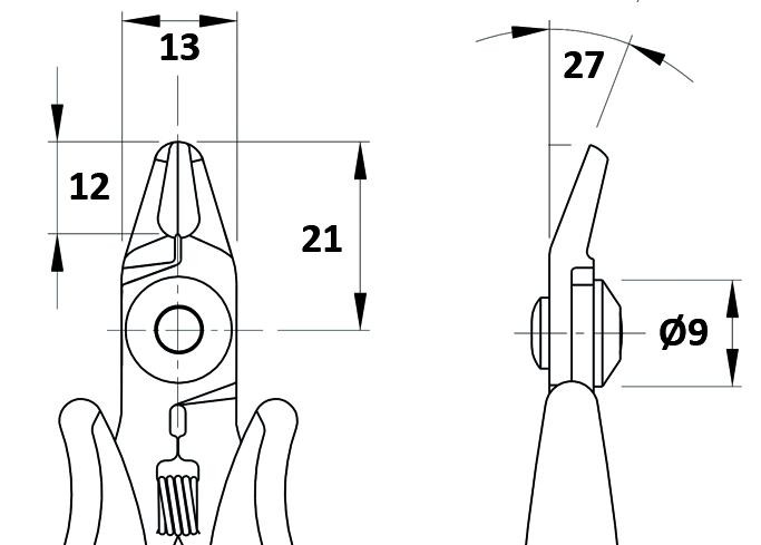 Piergiacomi TR 5000 PG D ESD side cutter