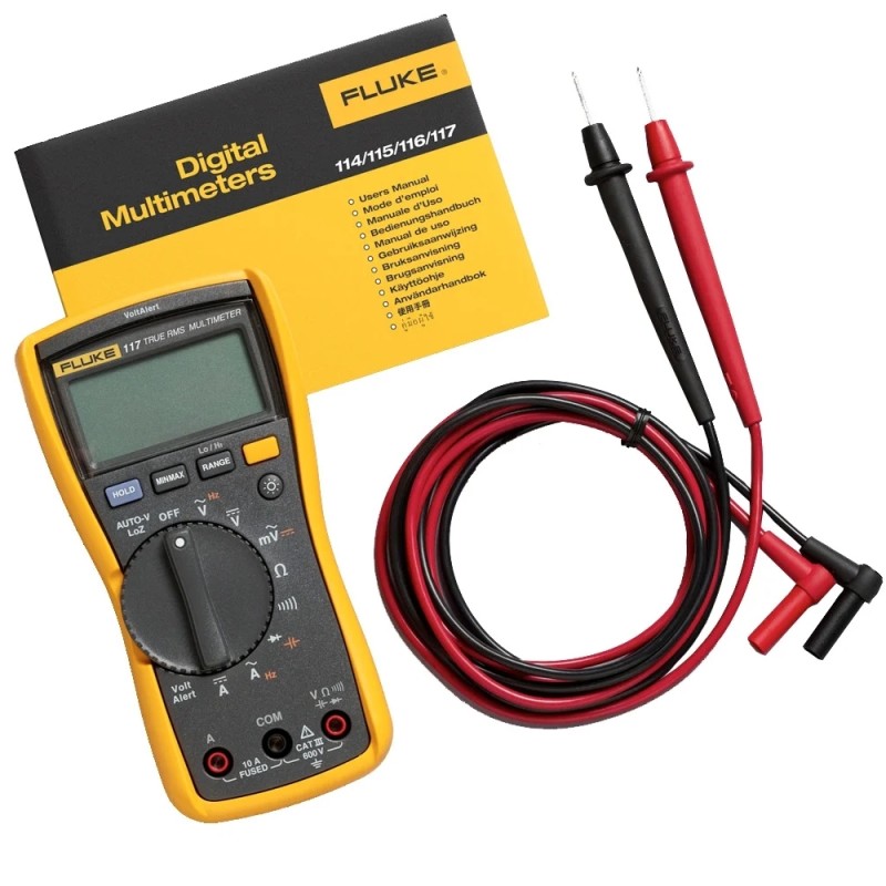 Fluke 117 True RMS multimeter - calibrated - Calibrated meters ...