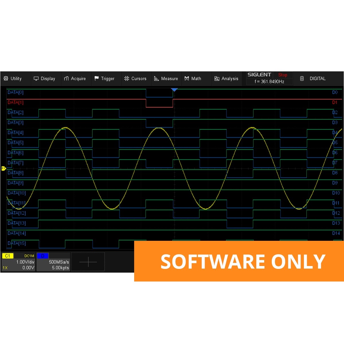 Siglent SDS2000X Plus SPL2016 logic analyser option