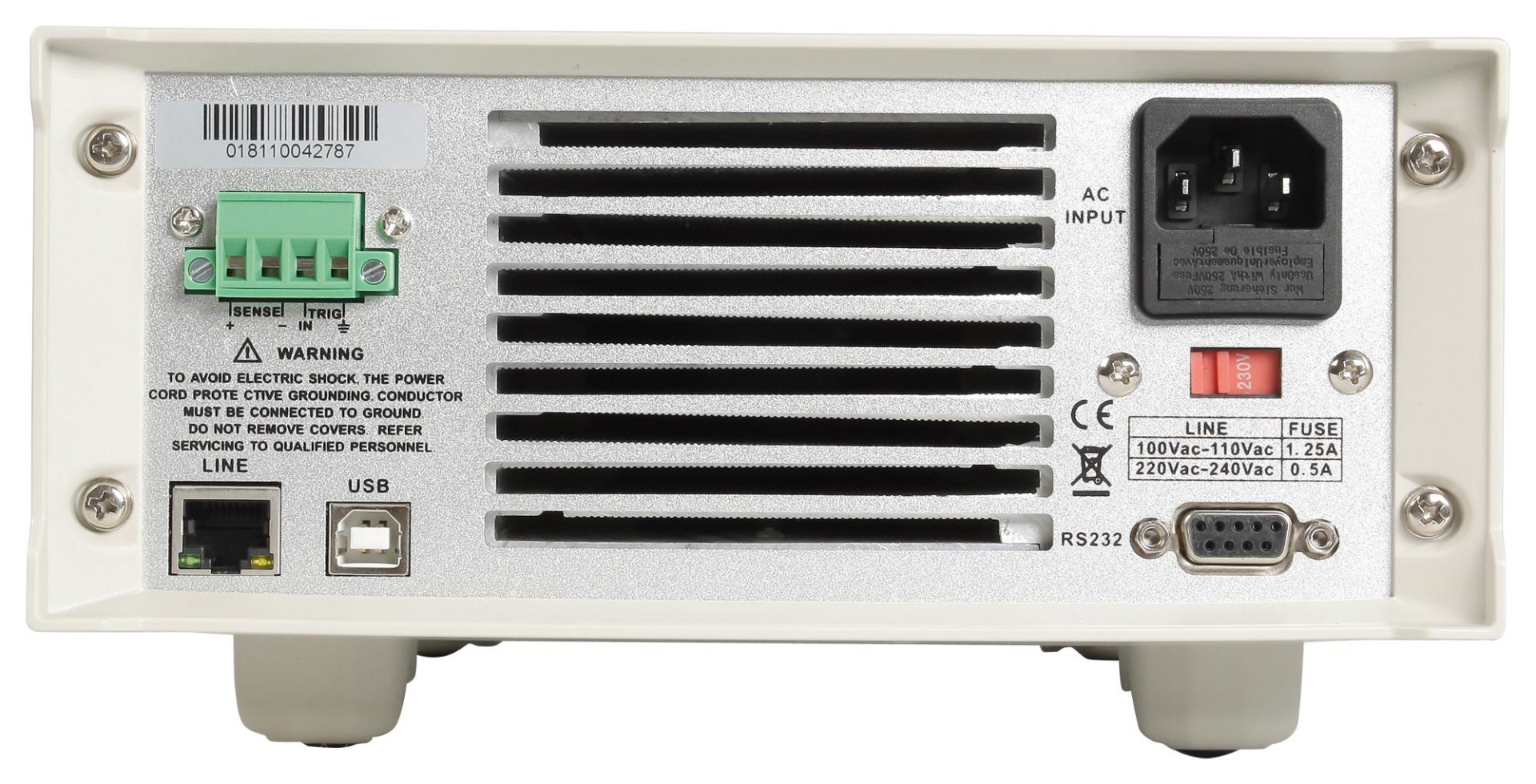 Charge électronique DC programmable 300W 120V 30A