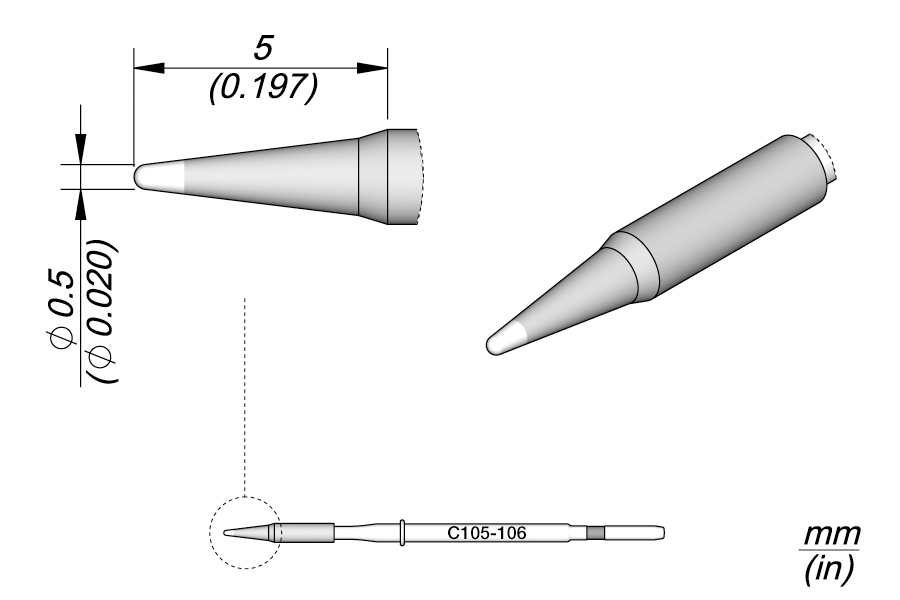 JBC C105 series soldering tips